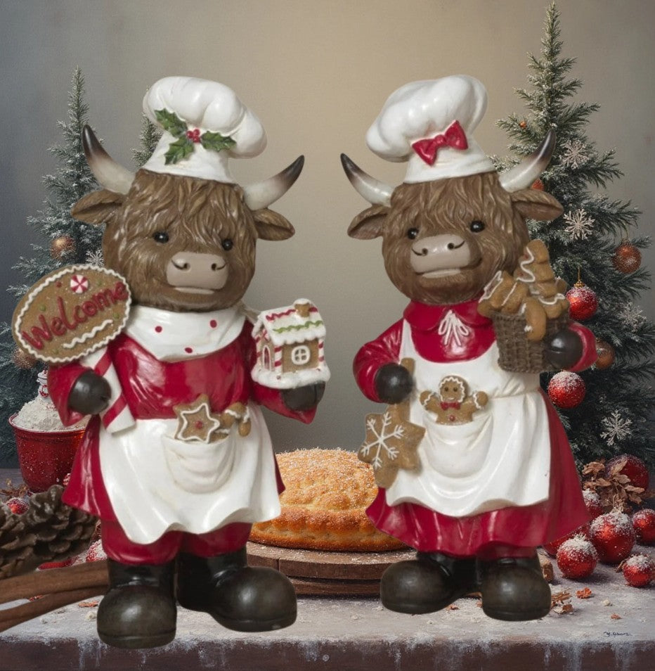 Highland Cow set & Ornament | Cow Christmas Ornaments – The Frosty ...
