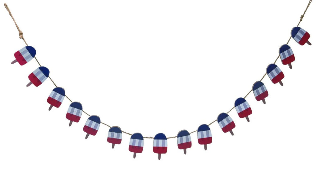55" MDF Americana Bomb Pop Popsicle Garland – The Frosty Nutcracker ...