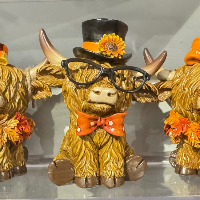 Highland Cow set & Ornament | Cow Christmas Ornaments – The Frosty ...