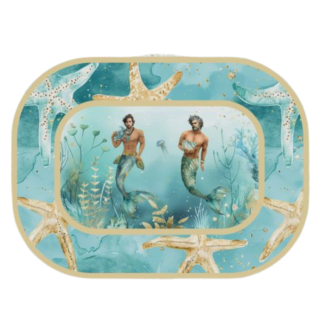 Coastal Mermen Serving Tray 29-30021 A Mermaids Tale – The Frosty ...