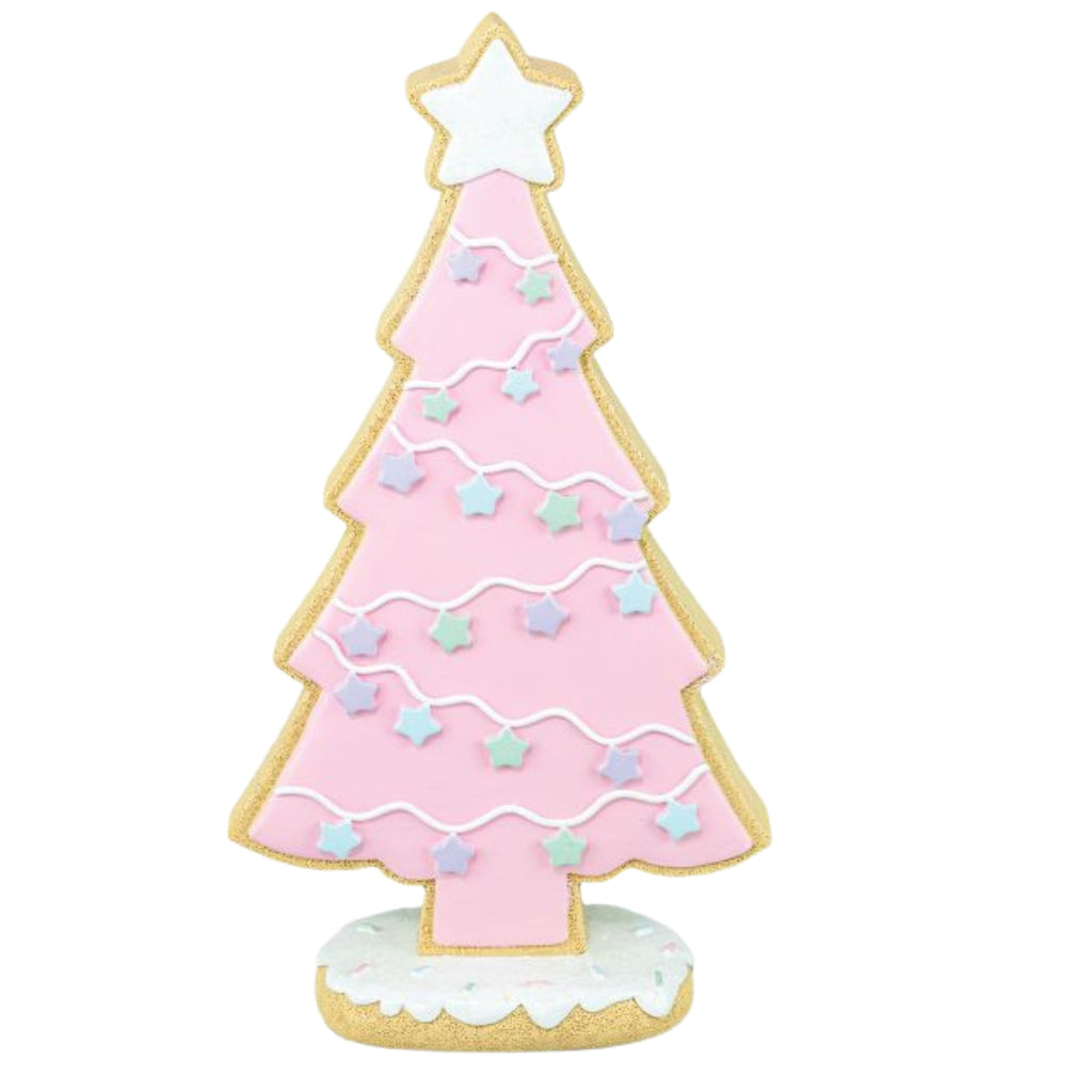 Candied Sweet Shop Christmas Confections Pink Pastry Star Garland Tree ...