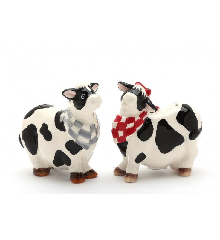 Cosmos Barn Yard Holiday Cow Salt & Pepper Shaker Set NEW 2024 – The ...