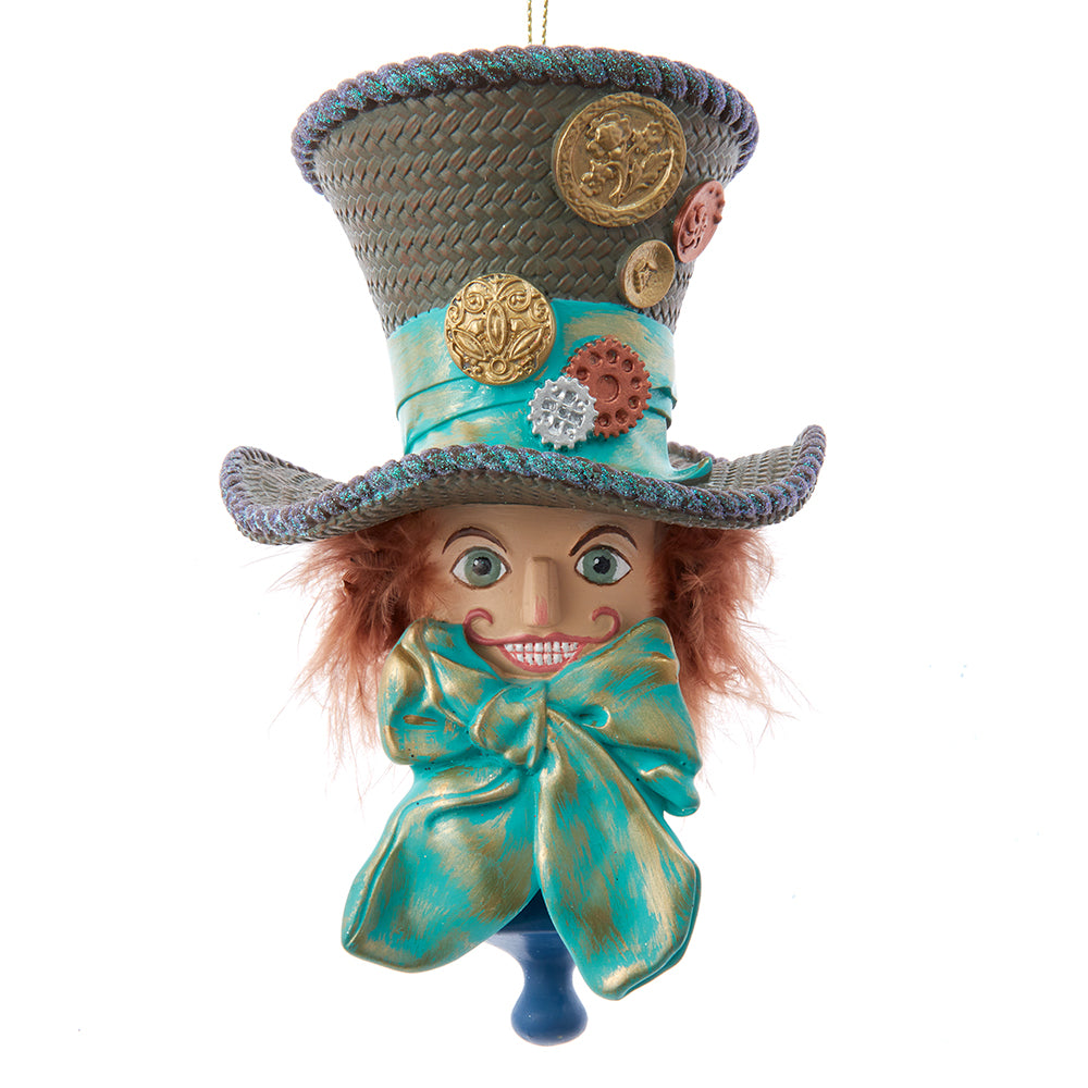 Kurt Adler Holly Hats™ Alice in Wonderland Happy Hatter Hat Ornament H ...