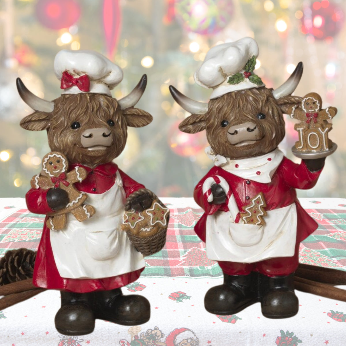 Highland Cow set & Ornament | Cow Christmas Ornaments – The Frosty ...